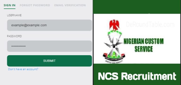 Nigerian Customs Service Recruitment 2022/2023 Portal | www.customs.gov ...
